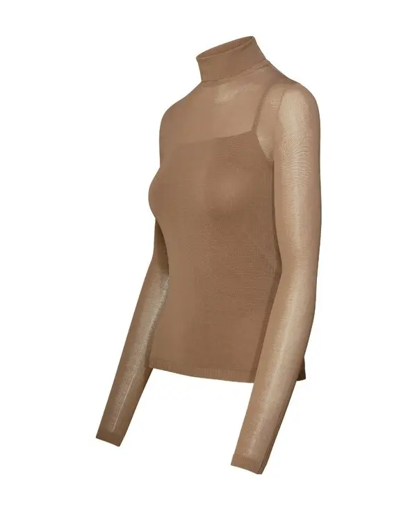 Max Mara Long-sleeved High-collar T-shirt