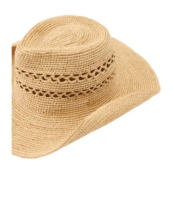 Helen Kaminski Crochet-knit Wide-brim Hat