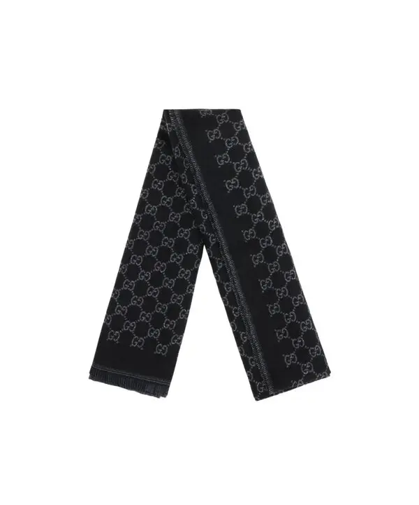 Gucci Gg Fringed Scarf