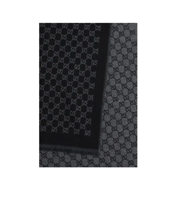 Gucci Gg Fringed Scarf
