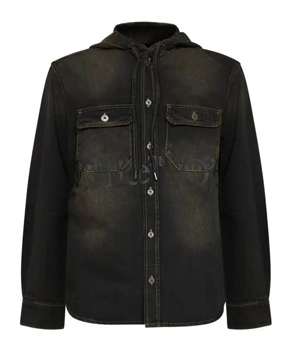 Off-White Bookish Hooded Denim Jacket