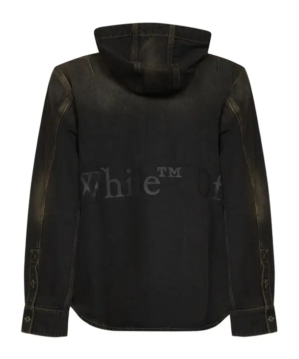 Off-White Bookish Hooded Denim Jacket