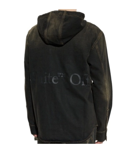 Off-White Bookish Hooded Denim Jacket