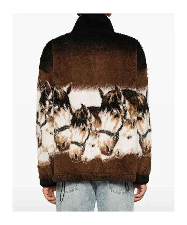 MAISON MARGIELA Horse Print Cardigan