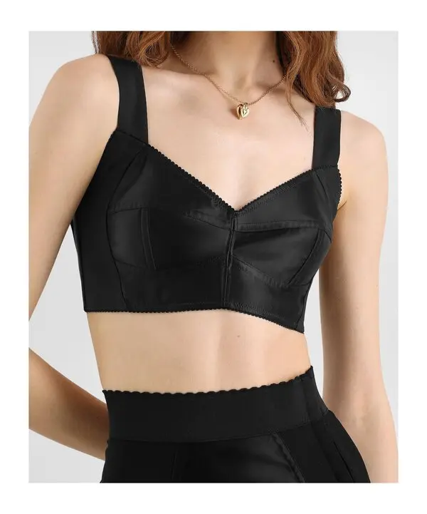 Dolce & Gabbana Satin Bustier Top