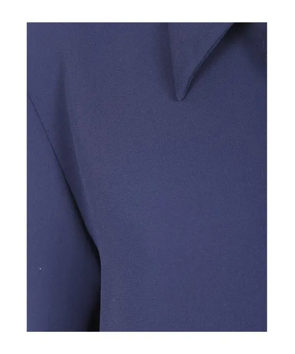Dries Van Noten Cuffed Crepe Shirt - Navy