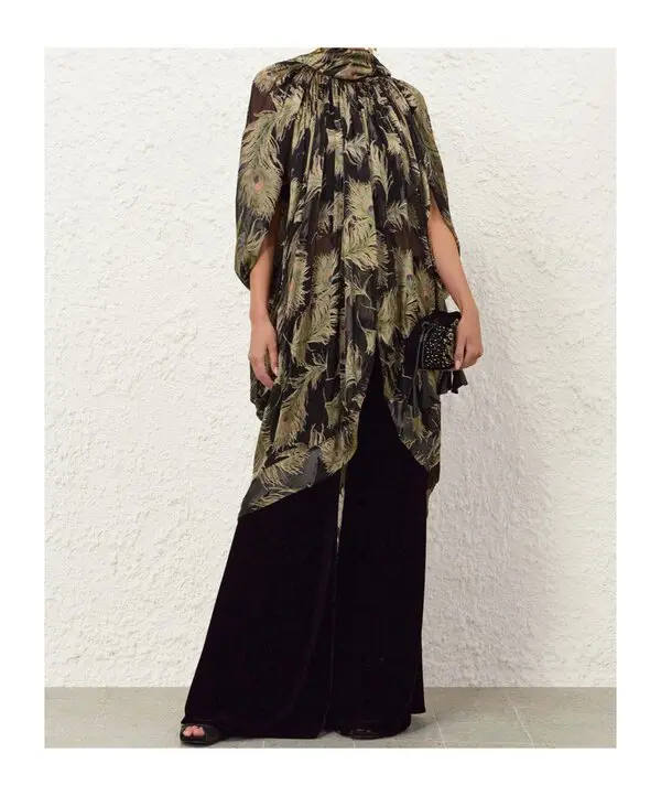 Zimmermann Ascent Burnout Halter Blouse