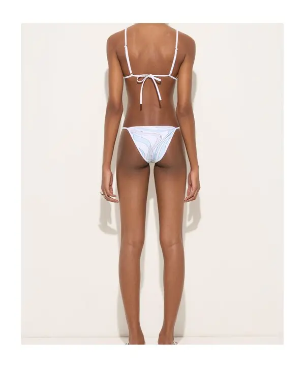 Emilio Pucci Marmo Print Bikini Top