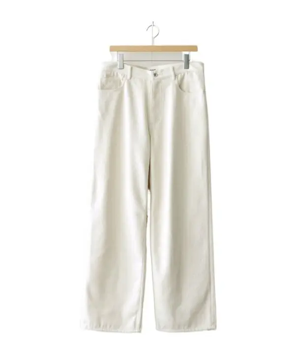 Auralee Wide-leg Jeans - Ivory