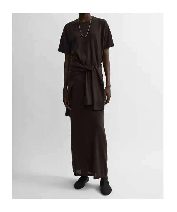 TOTEME Long Knit Skirt Fondante