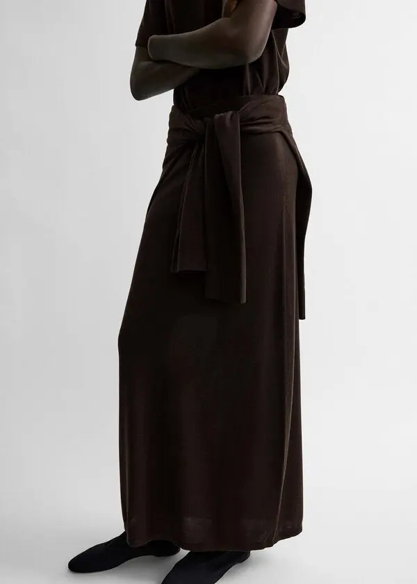 TOTEME Long Knit Skirt Fondante