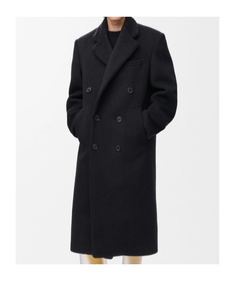 Loewe Double-breasted Coat In Wool Blend