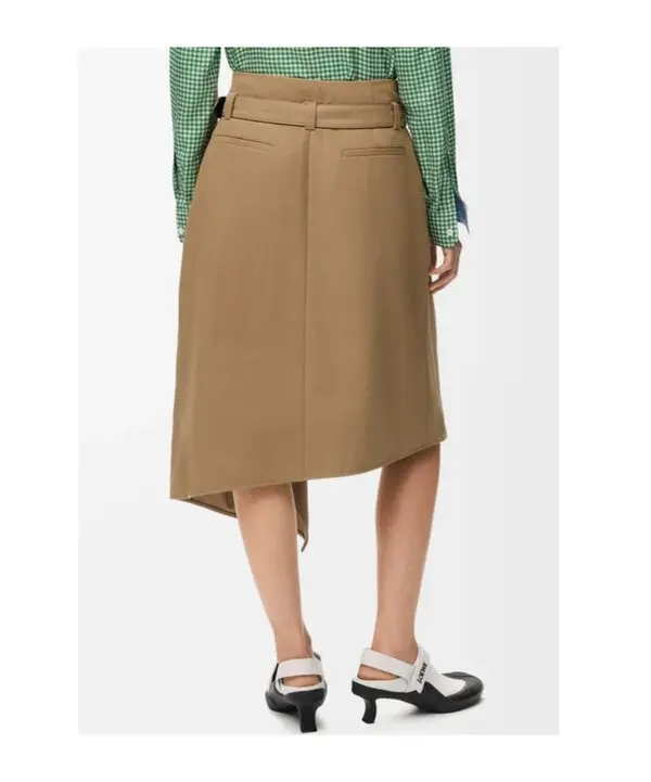 Loewe Belted Asymmetric Skirt