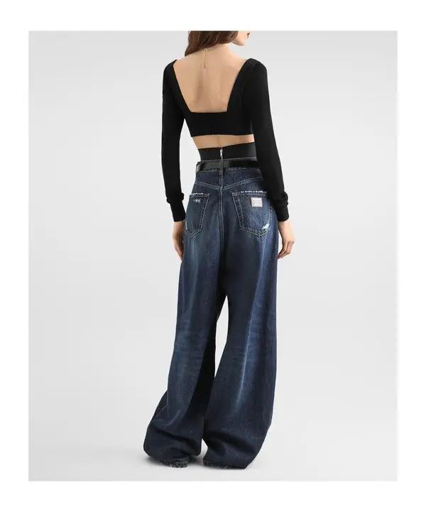 Dolce & Gabbana Satin Bustier Top