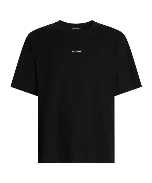 Dolce & Gabbana Dolce Gabbana Logo Patch Crewneck T-shirt