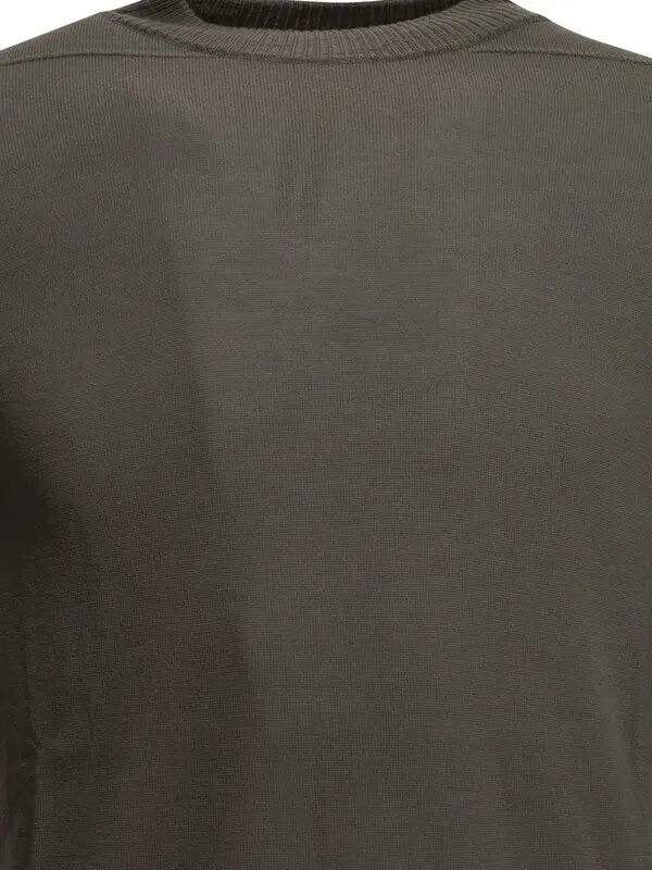 Rick Owens Ribbed-trim Long-sleeve Sweater