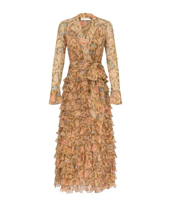 Zimmermann Ruffled Wrap Dress - No