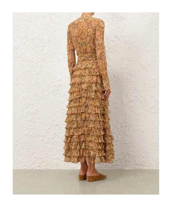 Zimmermann Ruffled Wrap Dress