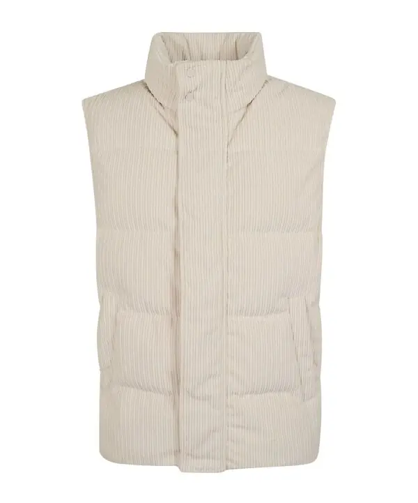 Herno Quilted Padded Gilet - Beige