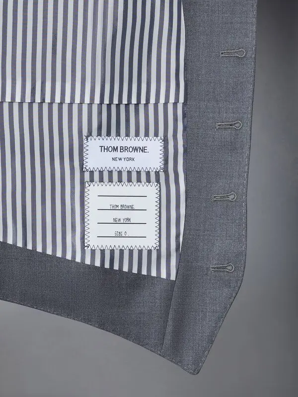 Thom Browne Super 120's Twill 5-button Vest