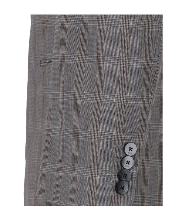 Gucci Prince Of Wales Wool Jacket - Gray