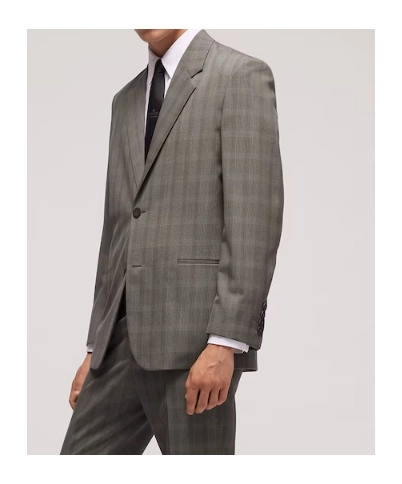 Gucci Prince Of Wales Wool Jacket - Gray