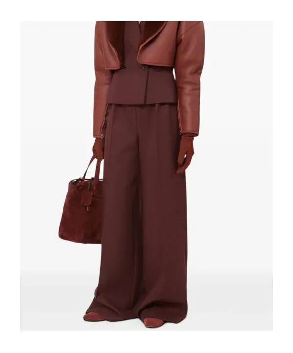 Max Mara Drawstring Casual Pants - Red