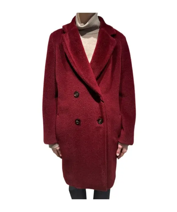 Max Mara Roseto Double-breasted Straight Hem Coat