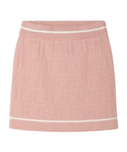 Fendi Ff Monogram Knit Skirt