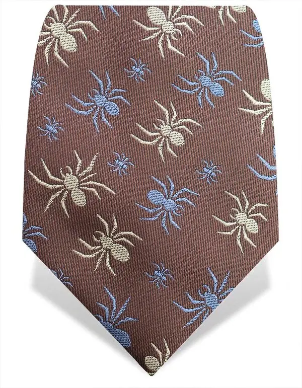 GRESHAM BLAKE Spiders Silk Tie - Brown