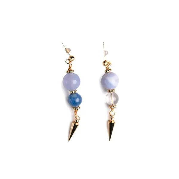 HEARTFELT LAYERS Impression Sunrise Drop Earrings Asymmetric Gemstones