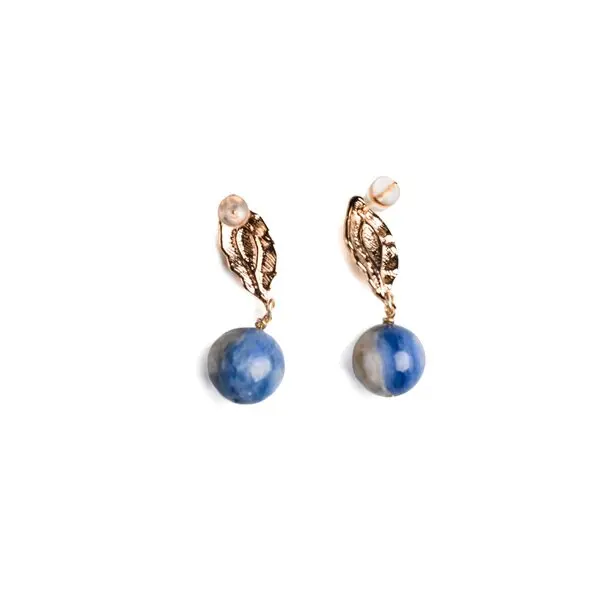 HEARTFELT LAYERS Impression Sunrise Drop Earring Kyanite Ripple