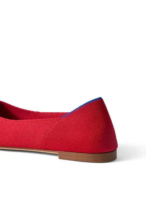Rothy's The Fine Point Pointed Toe Flat - Cherry