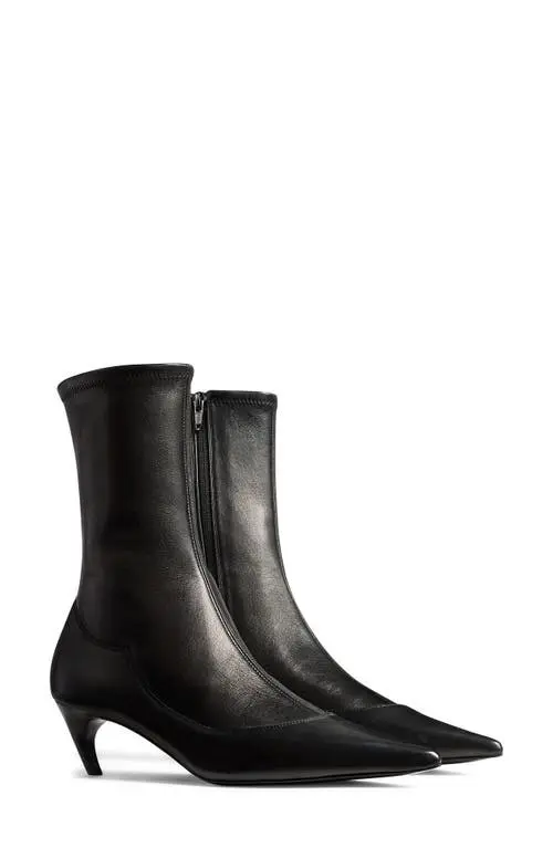 Khaite Valerie Pointed Toe Boot - Black