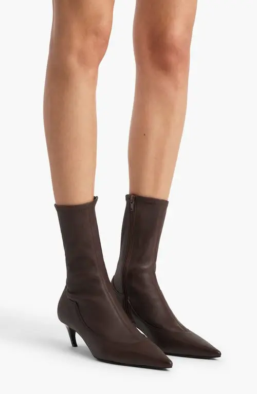 Khaite Valerie Pointed Toe Boot - Chocolate