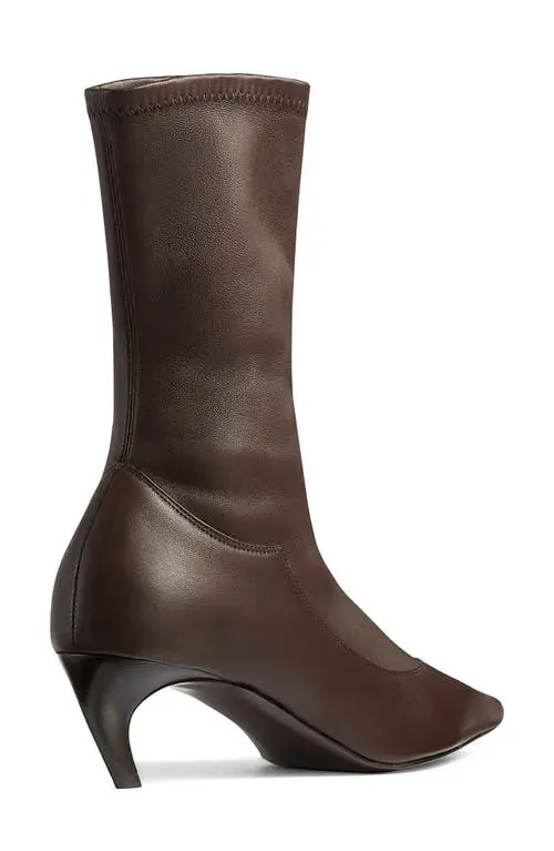 Khaite Valerie Pointed Toe Boot - Chocolate