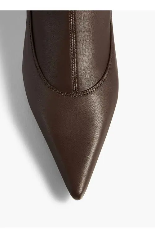 Khaite Valerie Pointed Toe Boot - Chocolate