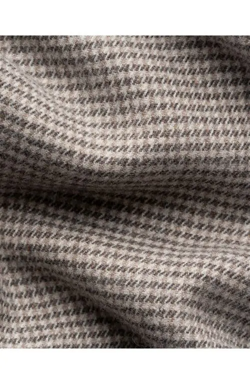 Eton Houndstooth Check Flannel Shirt