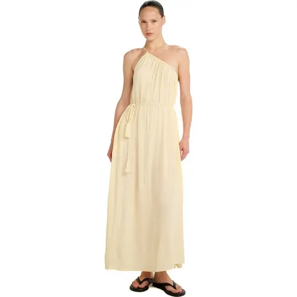 BEACH LIFE BY GOTTEX Resort One Shoulder Maxi Dress Cover-up - Light-yellow