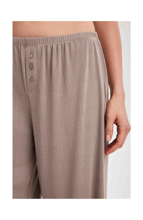 BEACH LIFE BY GOTTEX Summer Lounge Pointelle Wide Leg Pant