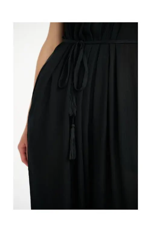 BEACH LIFE BY GOTTEX Resort Balloon Pant Jumpsuit Cover-up - Black