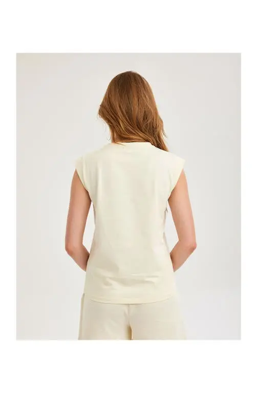 BEACH LIFE BY GOTTEX Summer Lounge Cotton Sleeveless Top - Ivory