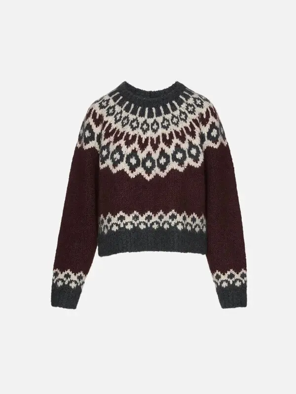 NILI LOTAN Isaline Fair Isle Sweater