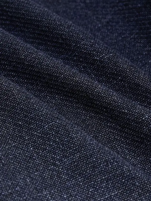 REISS Carlos Cotton Hopsack Single-breasted Blazer Tailored-fit - Denim Blue