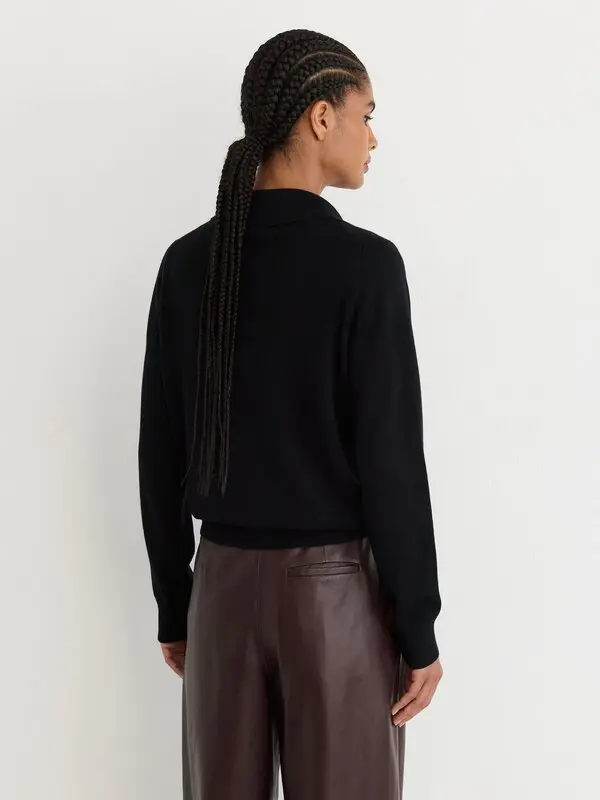 REISS Avery Wool-cashmere Half-button Jumper