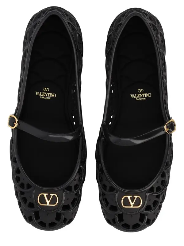 Valentino Garavani Ballerina "ondette" Con Motivo Scallops