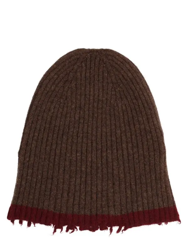 UMA WANG Berretto In Cashmere A Coste