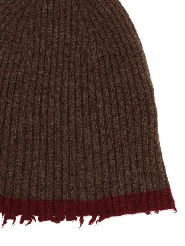 UMA WANG Berretto In Cashmere A Coste