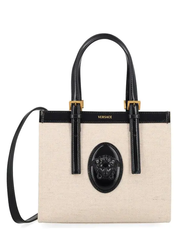 Versace Borsa Tote "rivière" Mini - Ivory