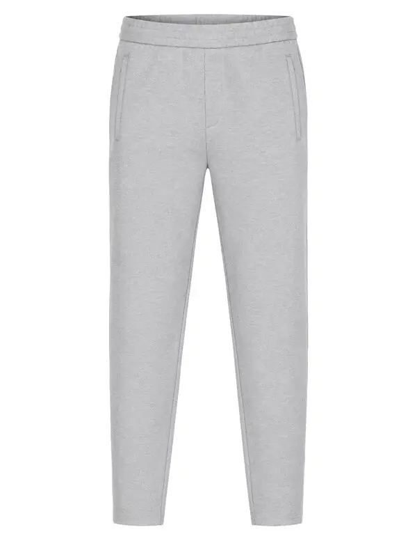 Emporio Armani Pantalone In Jersey Piquet "travel Essential - Grey